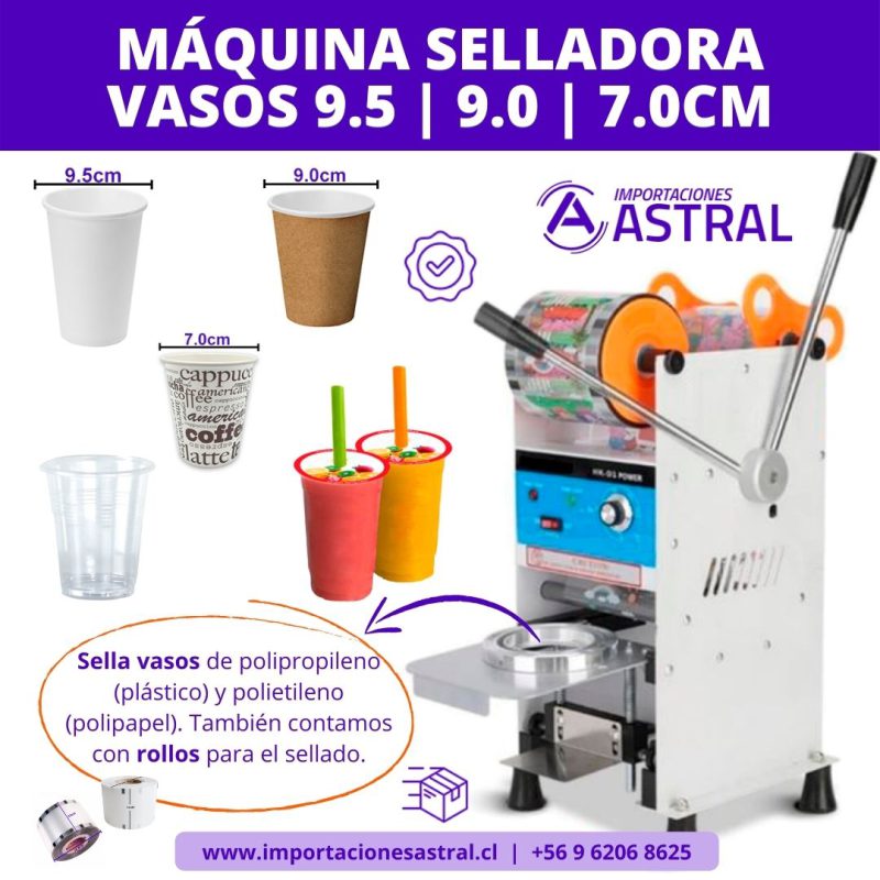MÁQUINA SELLADORA DE VASOS WHITE – Importaciones Astral MÁQUINA SELLADORA DE VASOS WHITE – Importaciones Astral
